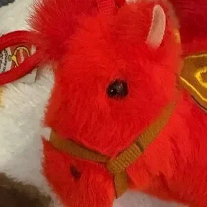 Accessories | Red Plush Horse Keychain | Poshmark
